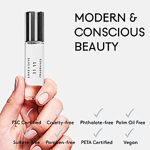 Lake & Skye 11 11 Fragrance Oil Rollerball, 0.33 fl oz (10 ml) - Sheer & Uplifting Scent