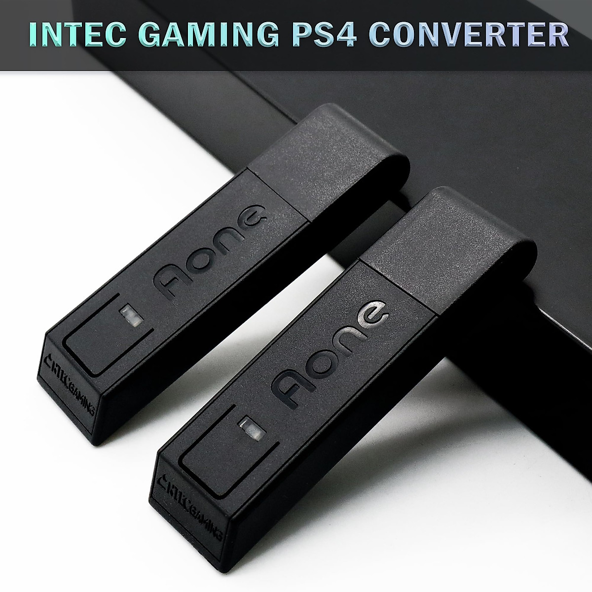 Intec Gaming PS4 Converter- Only Compatible with Switch Fighting Stick of IntecGaming, Wire-Less Adapter for PlayStation 4 PS4 Console to Arcade1up Fighting Stick on Arcade1up Cabinet (2PACK)