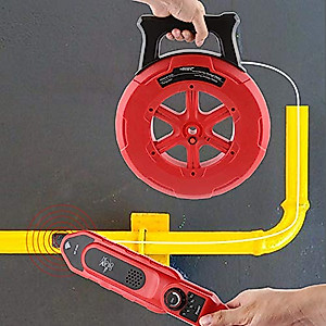 Pipe Locators, 30M/100Ft Pipe Blockage Detector, Handheld Waterproof Sensitivity Adjustable Wall Scanner, Pipeline Blocking Clogging Scanner for PVC Metal Water Pipes (40M)
