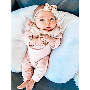 Diaper Squad 100% Organic Cotton Neutral Solid 10-Pack Baby Drool Bandana Bibs for Boys and Girls, Plain Colors