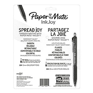Paper Mate InkJoy 300RT Retractable Ballpoint Pens, Medium Point, 10 Ink Colors, 24 Pack (1951398)