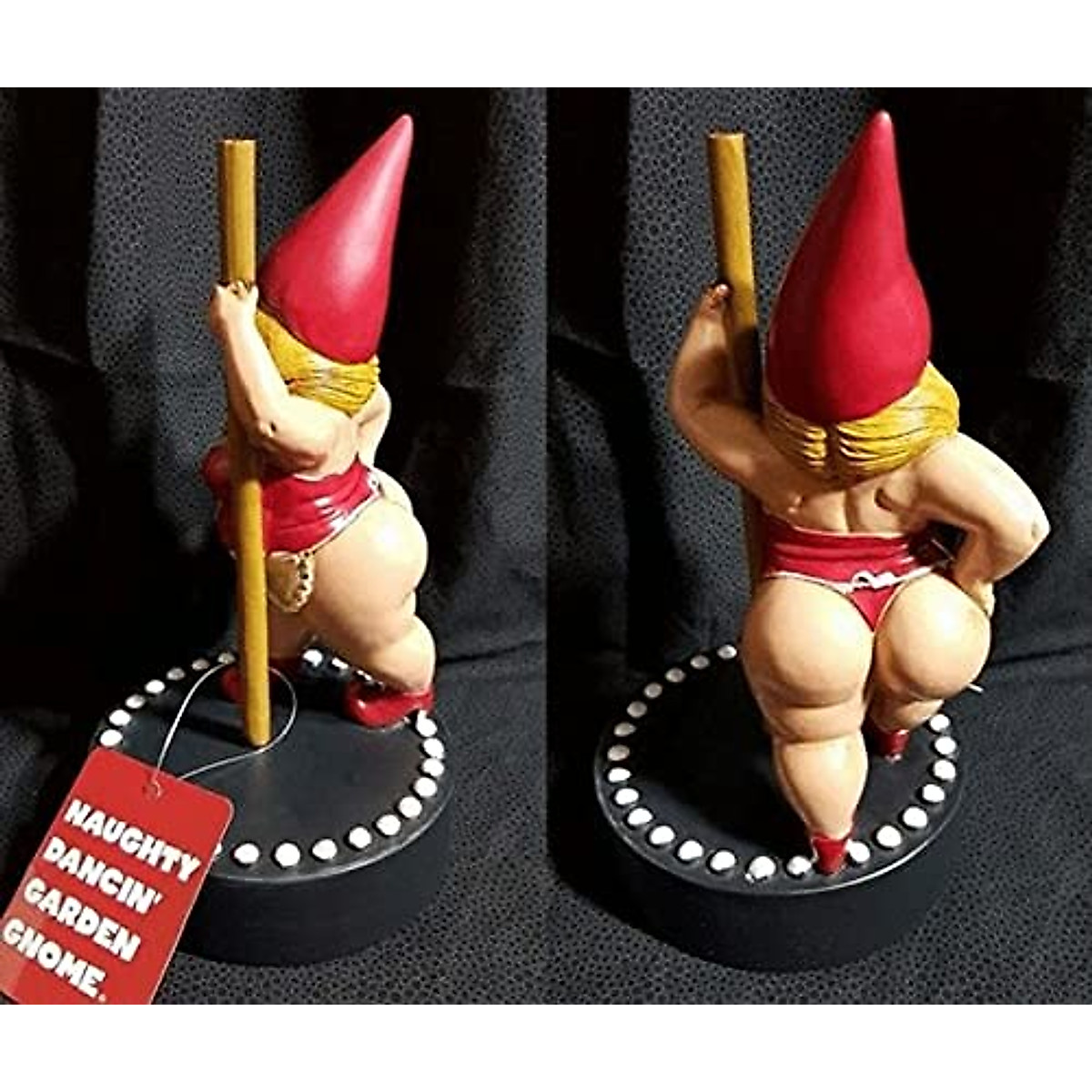 HAIFENGDA Pole Dance Garden Gnomes, Funny Woman Dancing Gnome Garden Decor, Garden Statues Outdoor for Home Decoration Outdoor Yard Art Lawn Patio Garden Gnome Decor.