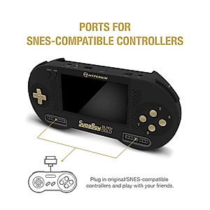 Hyperkin SupaBoy Blackgold Portable Pocket Console for Super NES/Super Famicom - Super NES