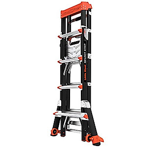 Little Giant Ladders, Select Step, 5-8 foot, Stepladder, Fiberglass, Type 1AA, 375 lbs weight rating, (15130-001)