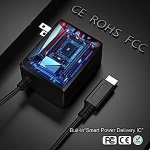 Charger for Nintendo Switch,OLED Charger Compatible with Nintendo Switch/Switch Lite/Switch Dock, Fast Travel Charger with 5FT Type-c Cable for Samsung Galaxy S9 and Support TV Mode