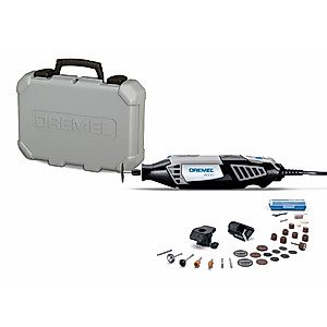 Dremel 4000-2/30 High Performance Rotary Tool Kit- 2 Attachments & 30 Accessories- Grinder, Sander, Engraver with BOSCH 24 Piece Impact Tough Screwdriving Custom Case System Set SDMS24