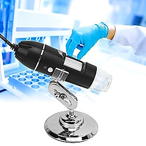 USB Digital Microscope 50X to 1600X, 8 LED Magnification Endoscope Camera, Handheld HD Inspection Microscope with Stand, Compatible for Android Phone Laptops