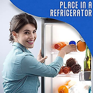 Bluapple Produce Freshness Saver Balls With Carbon - Extend Life Of Fruits And Vegetables by Absorbing Ethylene Gas - Keeps Produce Fresher Longer And Also Absorbs Odors From The Refrigerator