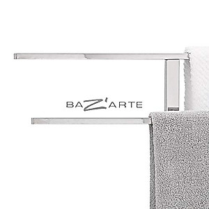 Blomus Floor Standing Towel Rack Stand, Polished Stainless Steel