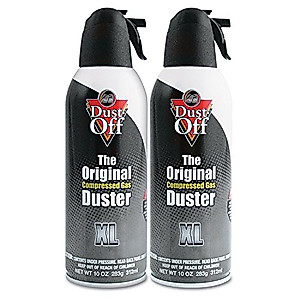 Dust-Off Disposable Compressed Gas Duster, 10 oz Cans, 2 Pack