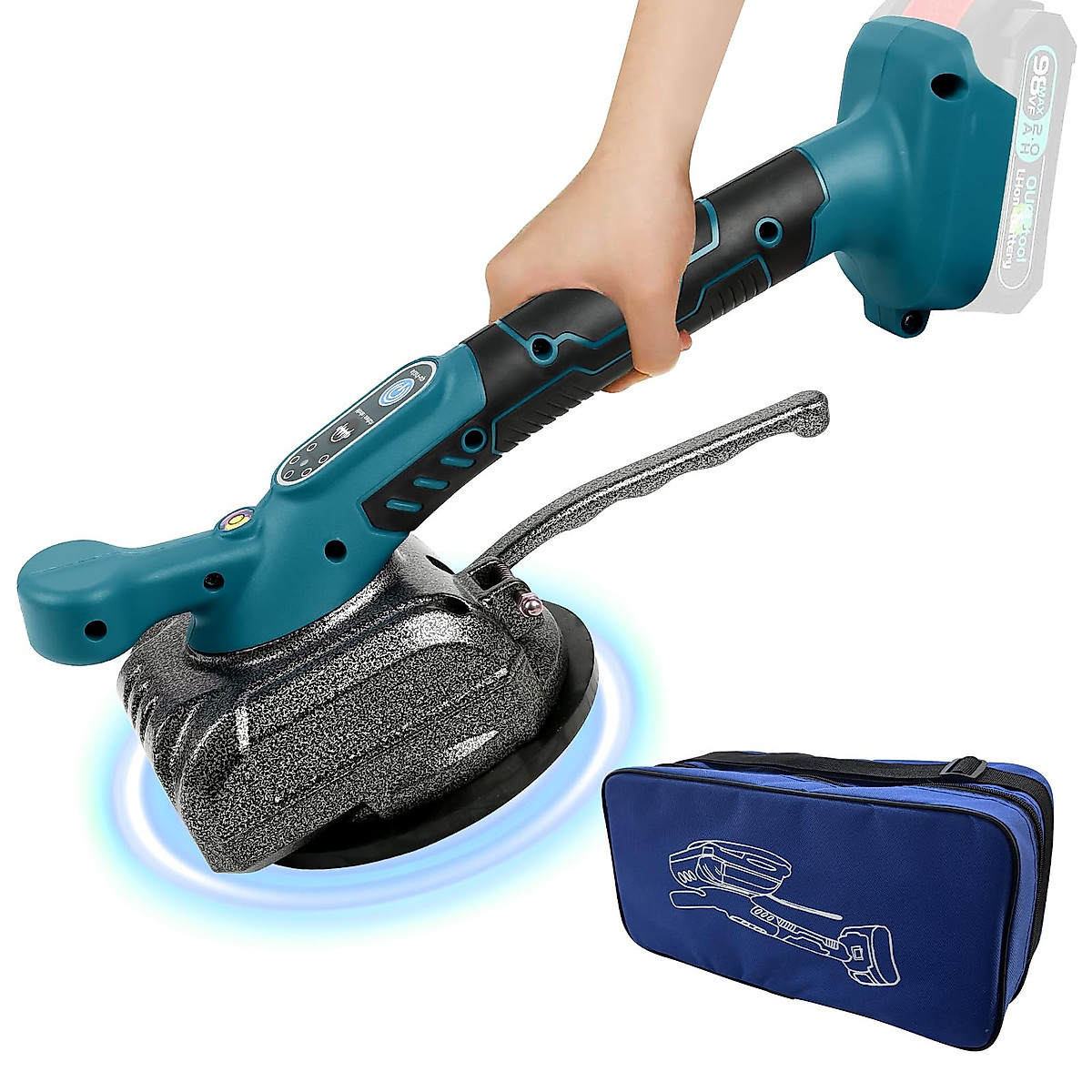 Tile Vibration Tool compatible with Makita 18V Battery, Cordless Tile Vibration Machine with 5 Adjustable Speed & Suction Cup & Digital Display(no battery&charger)