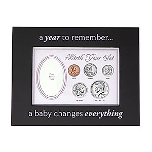2023 - Birth Year Coin Set in Pink Baby Picture Frame Holder Collection Seller Uncirculated