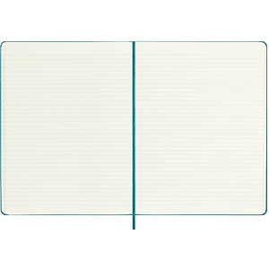 Moleskine Classic Notebook, Hard Cover, XL (7.5" x 9.5") Ruled/Lined, Reef Blue, 192 Pages