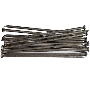 Landscape Stakes Metal Landscape Edging Anchoring Spikes, 10-Inch Length 50 Count, for Artificial Turf Stakes, Paver Edging, Weed Barrier, Timber, Carpentry, Tent and More by WOCHOLL