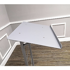 FixtureDisplays® 25" Single Truss Podium for Floor, Steel - Silver 19627 19627