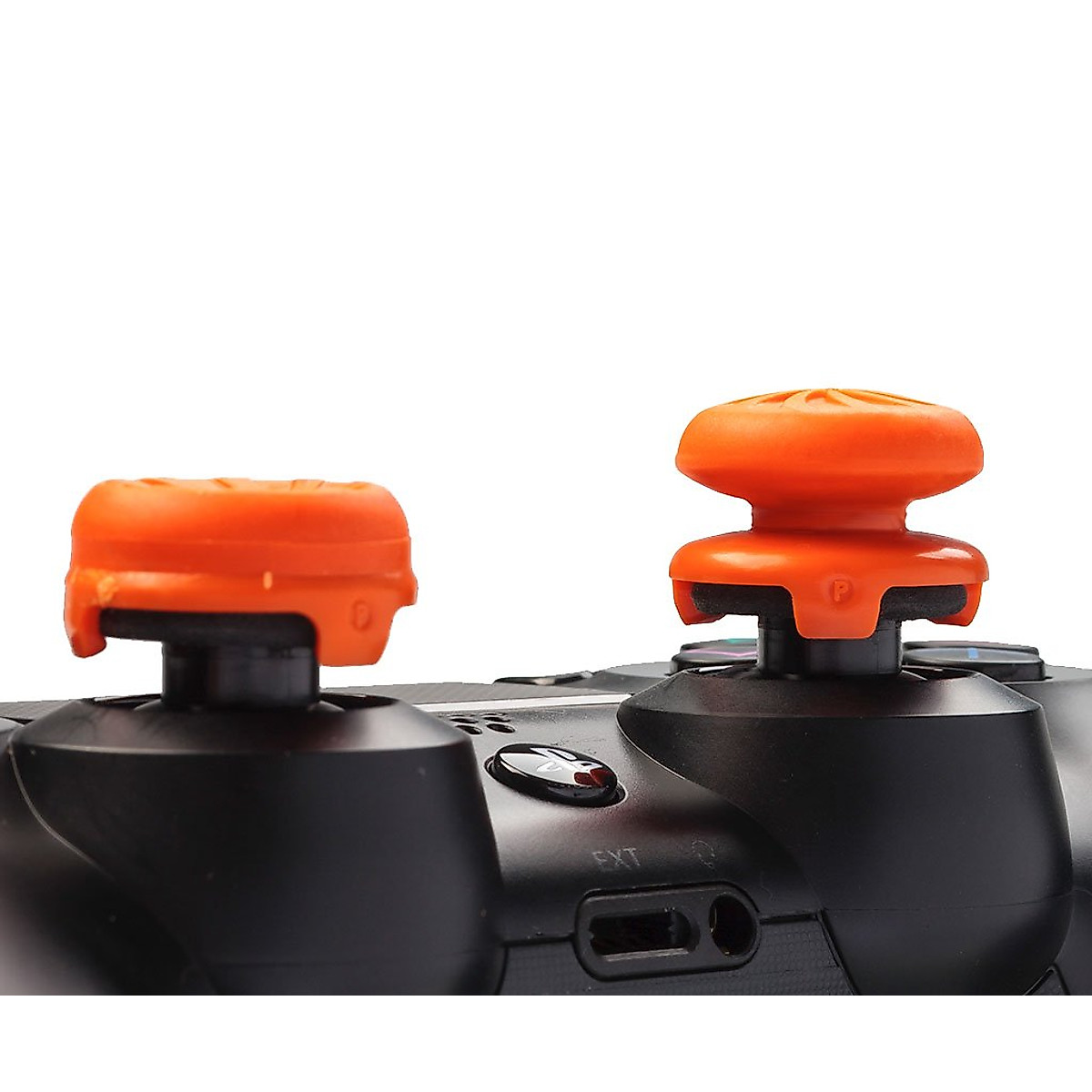 KontrolFreek GamerPack VX for PlayStation 4 (PS4) Controller | Performance Thumbsticks | 3 High-Rise, 1 Mid-Rise Concave | Black/Orange