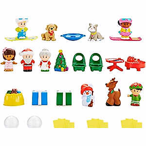 Fisher-Price Little People Toddler Toys Advent Calendar, Set Of 24 Figures & Accessories For Christmas Play Ages 1+ Years