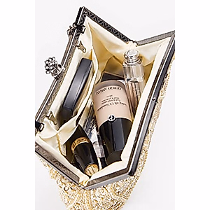 BABEYOND Evening Clutch Purses for Women - 1920s Accessories for Women Gatsby Evening Bag Vintage Beaded Sequin Pearl Clutch