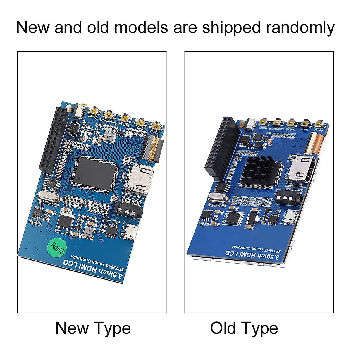 Eboxer 3.5 Inches 1080P IPS Display for Raspberry Pi, Touch Screen LCD Display with Black Acrylic Case, HDMI Monitor for Raspberry Pi, PC Computer DIY Set, Tablet Replacement Part