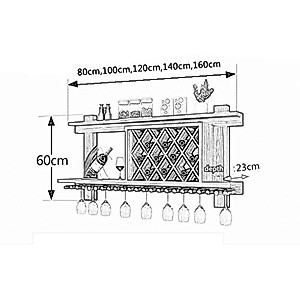 Creative Simplicity Creative Simplicity Wine Rack Creative Creative Simplicity Wine Rack Wrought Iron Stand Creative Simplicity Wine Cellar Restaurant 5 Sizes, PIBM, c, 140CM