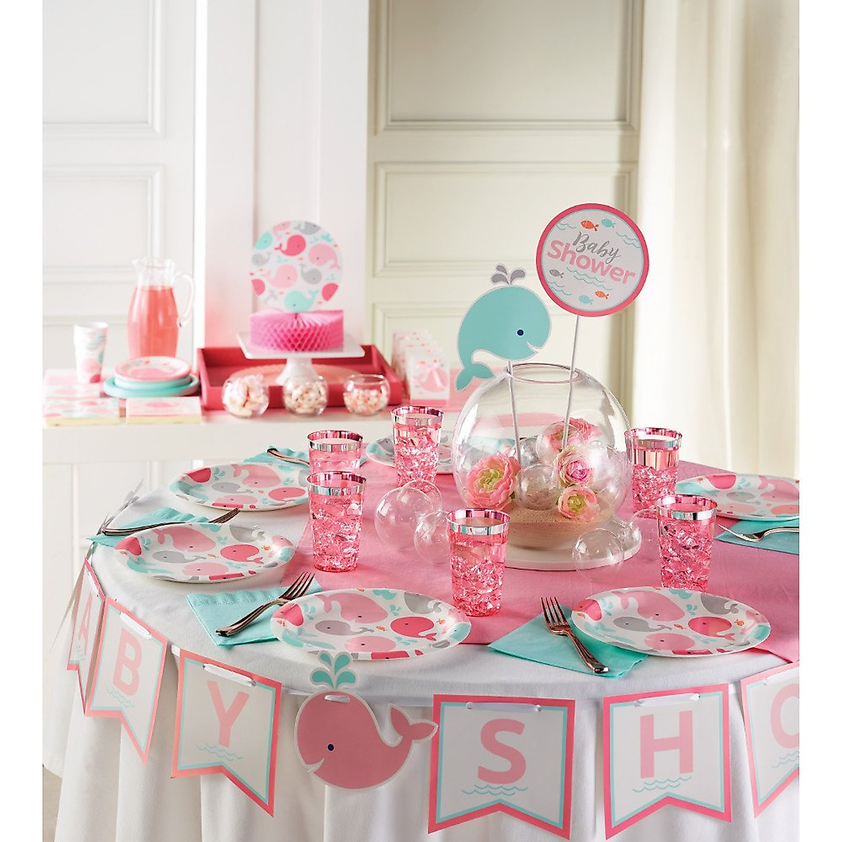 Creative Converting Lil' Spout Pink Baby Shower Party Banner