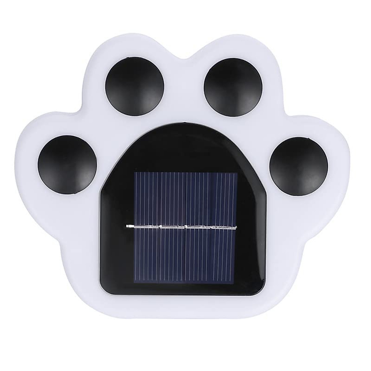 EMINGSKY Solar Light Paw Prints for Ground Path Dog Paw Garden Lights for Walkway Yard Lighting (8 Pack Cool Light)