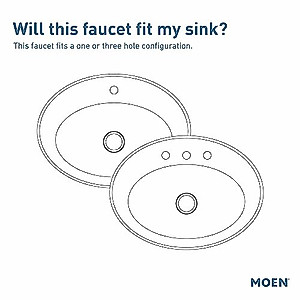 Moen Align Brushed Gold One-Handle Modern Bathroom Faucet with Drain Assembly and Optional Deckplate, Single Hole Bathroom Sink Faucet, 6190BG