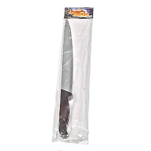 Hero's Edge Fake Knife Foam Rubber Large Serrated Style Safe Prop or Halloween Accessory
