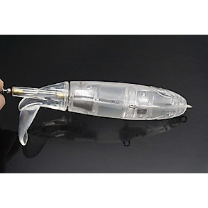 5PCS Unpainted Lure Blanks 14.19g 10.7cm with Free Special Eye Crankbait Simulation Blank Body Clear Hard Baits Trout Salmon Minnow Lure Popper Lures Topwater Freshwater 8339L