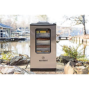 Masterbuilt MB20074719 Bluetooth Digital Electric Smoker, 40 inch, Stainless Steel