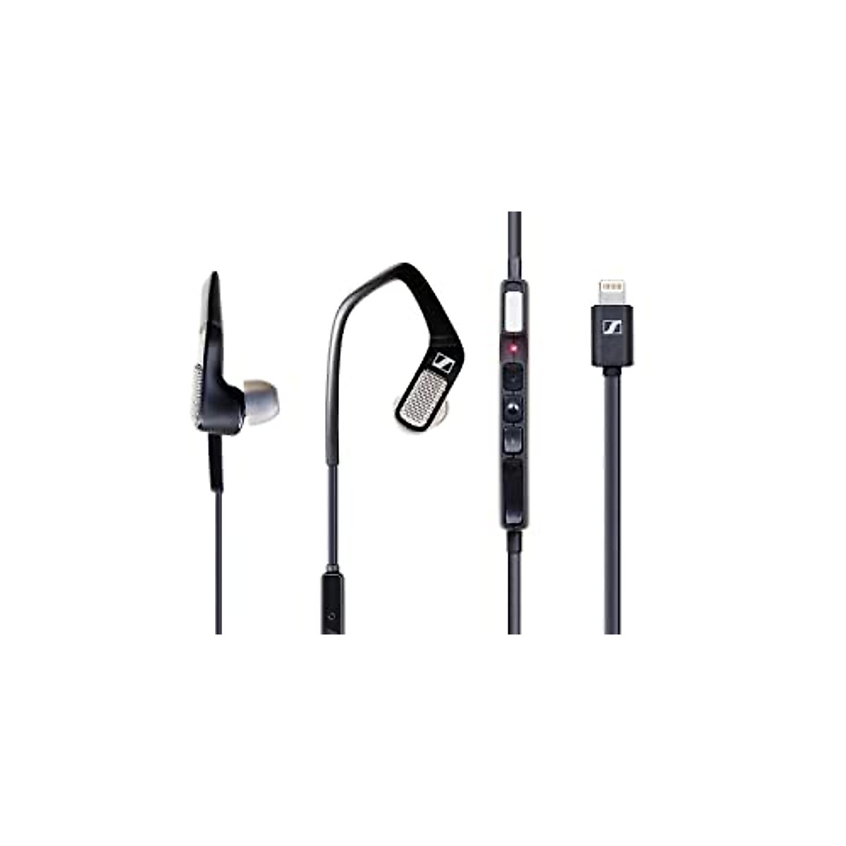 Sennheiser AMBEO Smart Headset (iOS) – in-Ear Headphones with Binaural Audio - Active Noise Cancellation, Transparent Hearing and 3D Sound Recording - Black