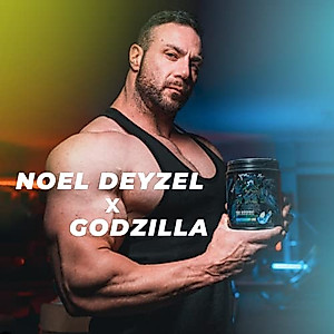 RYSE Signature Series GODZILLA Pre Workout | Pump, Energy, Strength, and Focus | Citrulline, Beta-Alanine, Caffeine | 40 Servings (Monsterberry Lime)