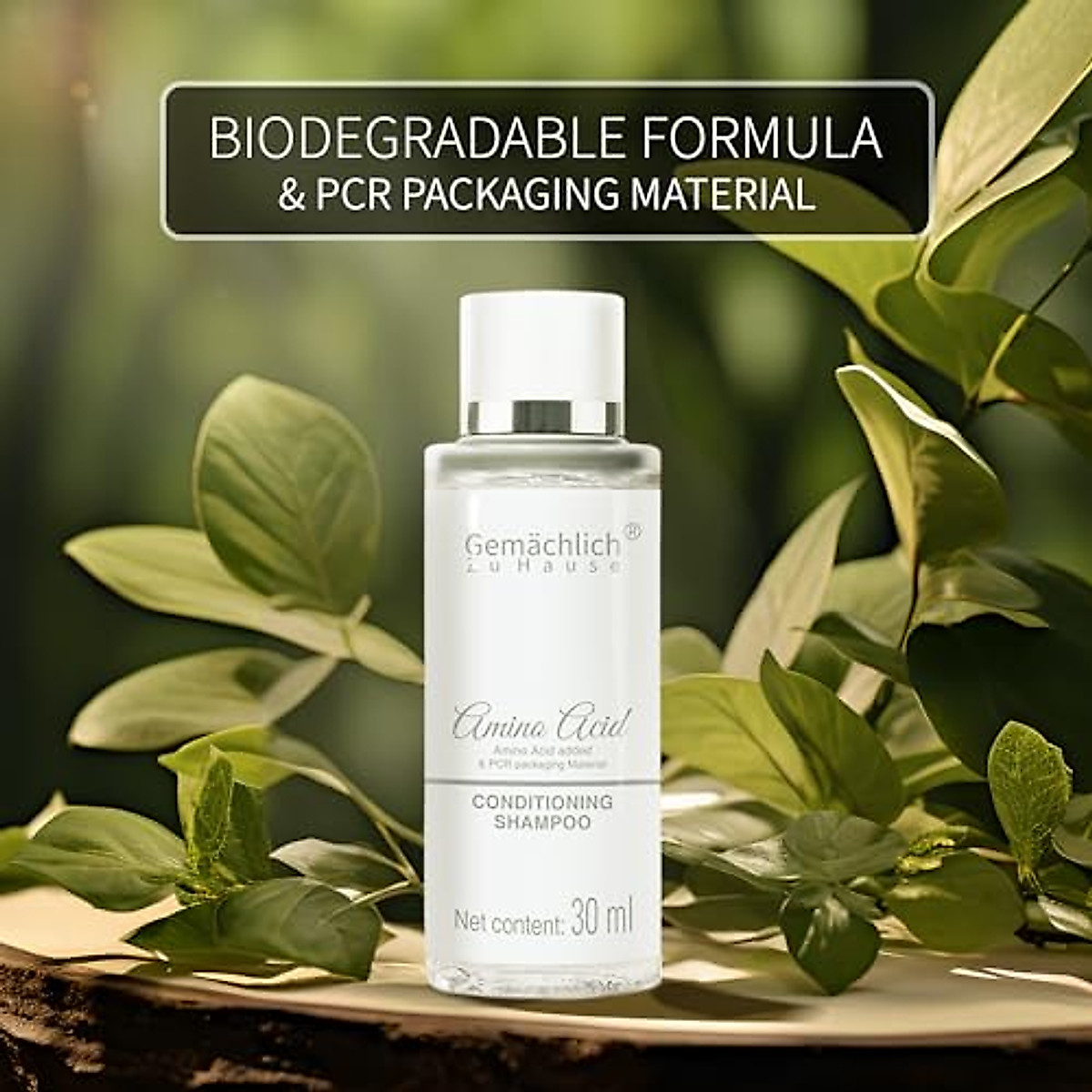 Gemächlich ZuHause Conditioners and Shampoos with Natural Ingredients, 1oz Travel Size 2-in-1 Conditioning Shampoo Bulk Sets for Hotel Airbnb, 100 pieces