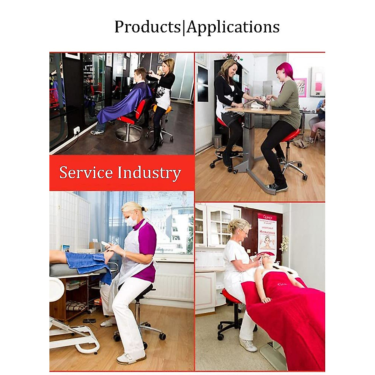 Dentist's Mobile Chair Nurse's Stools W/Backrest PU Leather and Medical Wheels Adjustable Height Standard Dental Mobile Chair for Dentist and Office