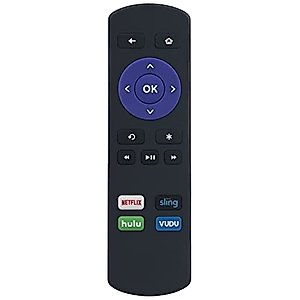 ZdalaMit Replacement IR Remote Control fit for Roku 1 2 3 4 (HD, LT, XS, XD) Player, Roku Express; DO NOT Support Roku Stick or Roku TV; DO Not Support Headphone, Game or Voice Search