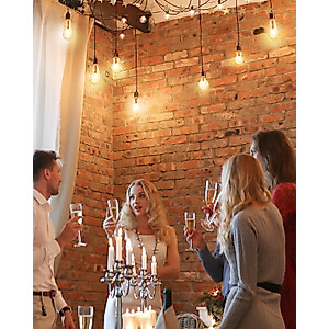 Linkind Smart Edison Bulbs, WiFi LED E26 Edison Bulbs, Dimmable ST64 Vintage Filament Light Bulb, 45W Equivalent, 2200K Soft White, 350lm, Compatible with Alexa, Google Home, No Hub Required, 4 Pack