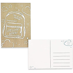 96 Pack Motivational Postcards for Kids and Students, Classroom Supplies (6x4 in)
