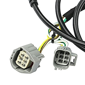 Bentolin 17275.01,4 Way Flat Tow Hitch Trailer Wiring Harness for 2007-2018 Jeep Wrangler JK Models 67 Inches (with Flat Connector Dust Cover)