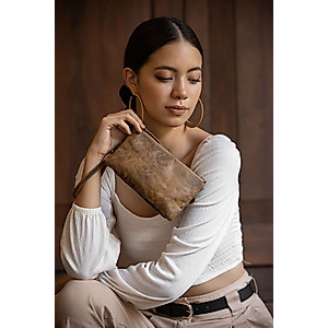 Myra Bag Brown Orchestra Small Leather Bag Upcycled Leather S-2216