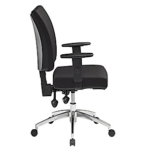 Pago Flash II Deluxe Ergonomic Chair Home Office Desk Chair with Alloy Spider and Adjustable Arms Black