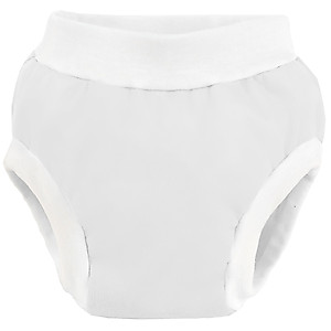 Kushies Baby PUL Training Pant, White, Small
