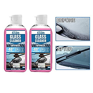 RAYHONG 2Pcs Windshield Washer Fluid Concentrate, Multi-Surface Glass Cleaning, Car Antifreeze Glass Water - 100ML