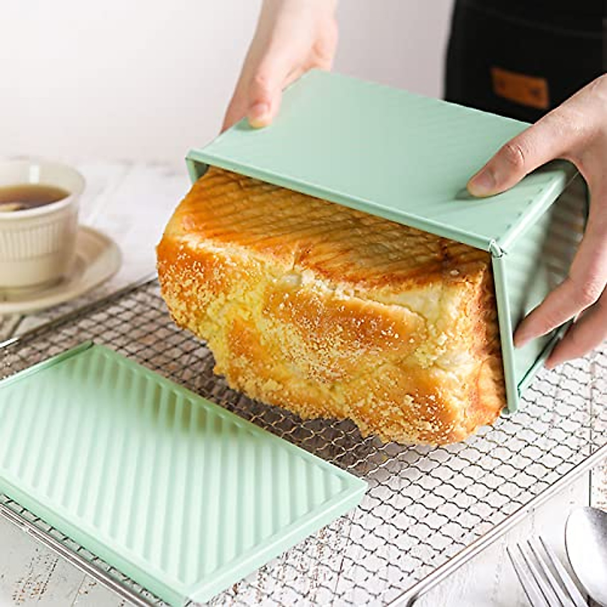 Non-Stick Bread Loaf Pans With Lid Metal Toast Molds Kitchen Bakeware Baking Pan For Bread Loaf Pate Toast Cake Toast Box Mold