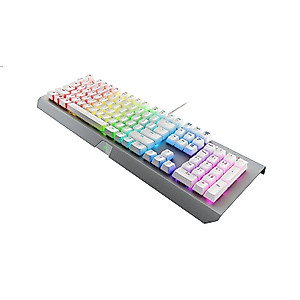 Razer BlackWidow X Chroma Mechanical Gaming Keyboard: Green Key Switches - Tactile & Clicky - Chroma RGB Lighting - Military-Grade Metal Construction - Mercury White