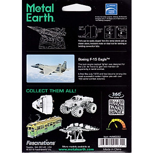 Metal Earth Boeing F-15 Eagle Airplane 3D Metal Model Kit Fascinations