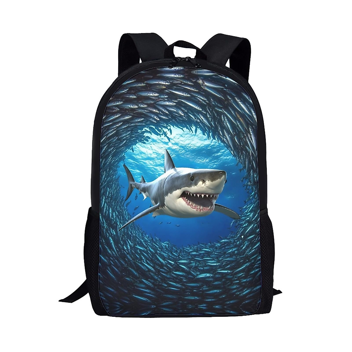 Showudesigns Dolphin Kids Rucksack Boys Children Girls Backpack Polyester School Bag Travel Daypack Kids Teens Gifts Underwater World Blue