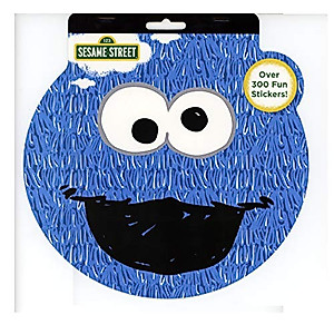 Sesame Street Shaped Sticker Book | Cookie Monster | Over 300 Themed Stickers