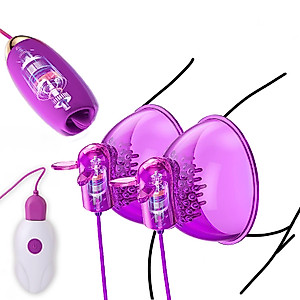 Nipple Clitorals Vibrator Adult Toys - Women Sex Toy Vibrating Nipple Toy Sucker Massage with 10 Vibration 10 Tongue Licking Modes, Rechargeable Female Adult Sex Toys Games for Women Couples Pleasure