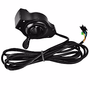 Ebike Thumb Throttle,Scooter Throttle 12V 99V Ebike Scooter Thumb Throttle with LCD Battery Voltage Display Accessory Thumb Throttle Ebike ebike Throttle Bike Electric Throttle