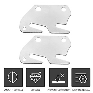 Homoyoyo 2pcs Furniture Connector Bedside Rail Bracket Tool Stand Metal Stand Headboard Brackets for Metal Bed Frame Accessories for Frames Bed Rail Connector Iron Hanging Board Wooden Bed